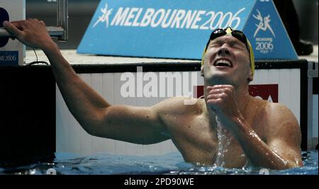 Ryan Pini of Papua New Guniea reacts after winning the gold medal in ...