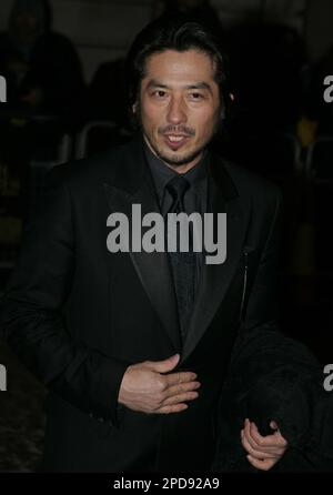 Hiroyuki Sanada arrives at the London premiere of The Last Samurai ...