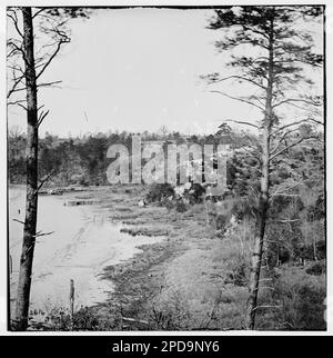 Point of Rocks, Virginia (vicinity). View along river, Civil War ...