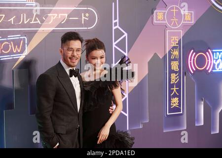 Hong Kong actor Sammy Sum and actress Shirley Chan attend the red ...