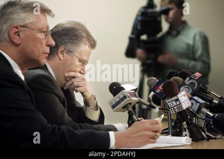 Calumet County Sheriff Jerry Pagel, left, and Calumet County District ...