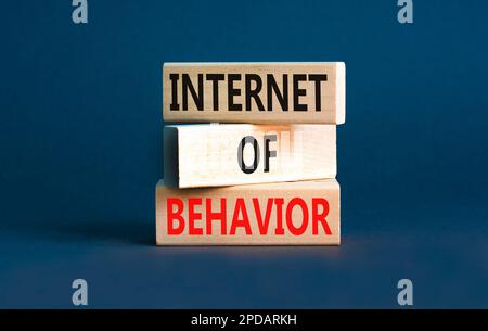 Internet of behavior symbol. Concept words Internet of behavior on ...