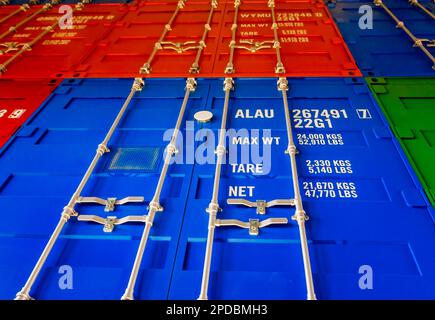 Shipping containers are displayed at GulfQuest National Maritime Museum ...