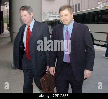 Kenneth Rice, former head of Enron's broadband division, arrives at the ...