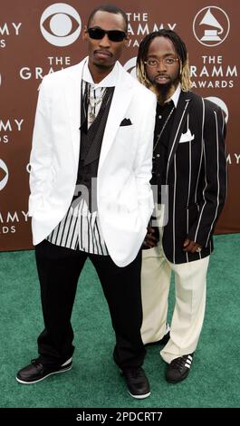 Kaine, left, and D-Roc of Ying Yang Twins pose in the press room at the ...
