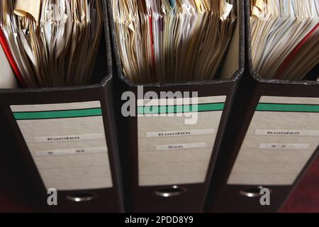 full folders lettering clients Stock Photo - Alamy