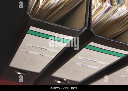 full folders lettering clients Stock Photo - Alamy