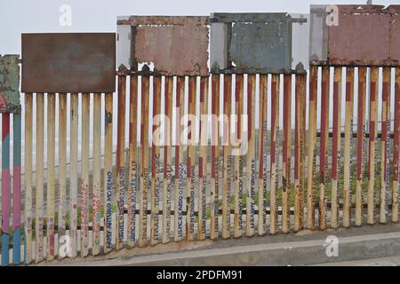 A new border fence construction has begun at the U.S.-Mexico border on ...