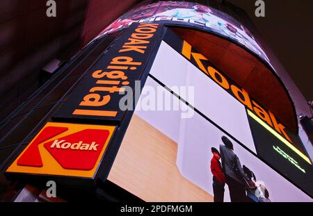 The Kodak billboard in Times Square in New York Stock Photo - Alamy