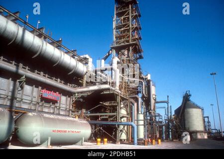 Umm Said industrial zone in Qatar, 1979 Stock Photo - Alamy