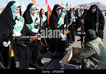 Iranian Basiji (Members of Basij Paramilitary force) university ...