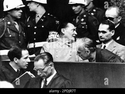 Hermann Goering at Nuremberg Trial, Nuremberg, Germany, 1946 File ...