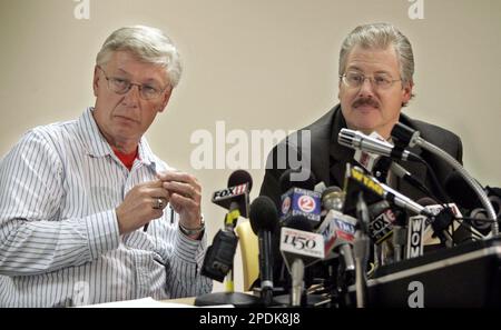 Calumet County Sheriff Jerry Pagel, left, and Calumet County District ...