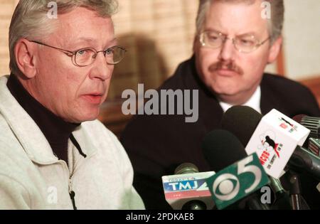 Calumet County Sheriff Jerry Pagel, left, and Calumet County District ...