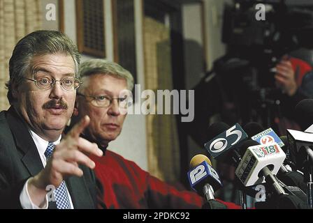 Calumet County Sheriff Jerry Pagel, left, and Calumet County District ...