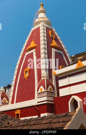 Panaji, Goa, India. Tower Of The Hindu Maruti Temple Or Hanuman Temple ...