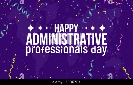 Happy Administrative Professionals Day . Holiday concept. Template for ...