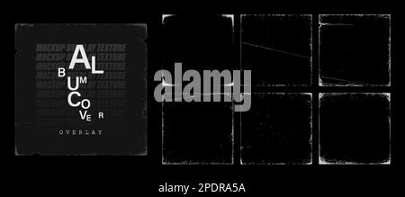 Square overlay texture for CD, vinyl, album cover Stock Vector Image ...
