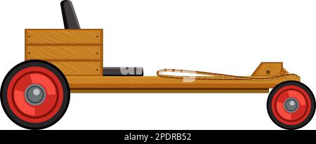 Isolated Billy cart cartoon illustration Stock Vector Image & Art - Alamy