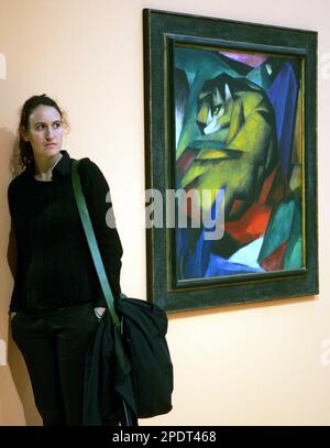Tiger 1912 Painting By Franz Marc German Expressionist Artist Stock ...