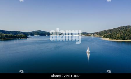 The Solina Reservoir and the hydroelectric power plant Stock Photo - Alamy