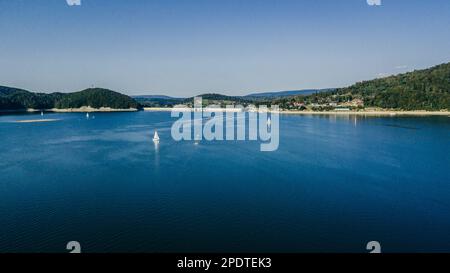 The Solina Reservoir and the hydroelectric power plant Stock Photo - Alamy