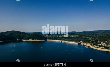 The Solina Reservoir and the hydroelectric power plant Stock Photo - Alamy