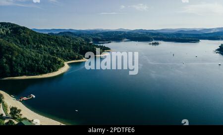 The Solina Reservoir and the hydroelectric power plant Stock Photo - Alamy
