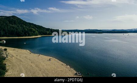 The Solina Reservoir and the hydroelectric power plant Stock Photo - Alamy