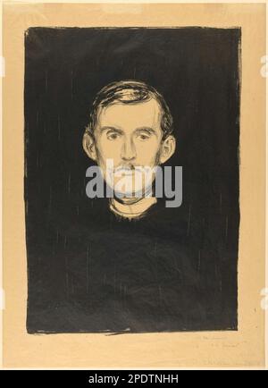 Edvard Munch Self Portrait (1895) G0192 59 Stock Photo - Alamy