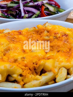 Ramadan Food - Cheesy Chips - Chips with Melted and grilled Cheese ...