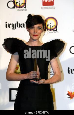 Sarah Blasko The ARIA Awards held at the Acer Arena - Media Room Sydney ...