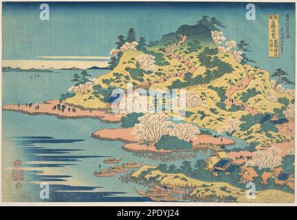 This historical view from Settsu Province captures the landscape of ...