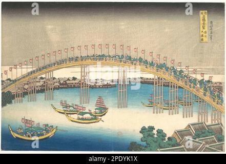 This historical view from Settsu Province captures the landscape of ...