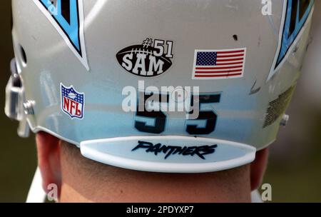 Signs honoring former Carolina Panthers greats Muhsin Muhammad and ...