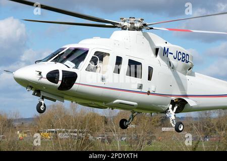 Sikorsky S-76C luxury executive helicopter operated by JCB with ...