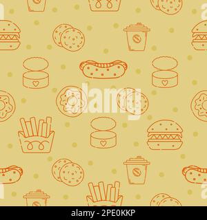 Canned Food Nutrition Vector Seamless Pattern Stock Vector Image & Art ...