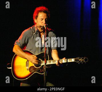 Bruce Springsteen performs during his 'Devils and Dust' tour Thursday ...