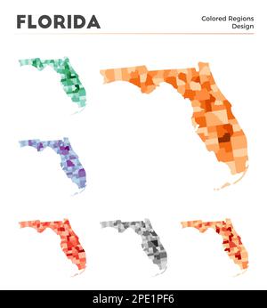 Florida map. Borders of Florida for your infographic. Vector US state ...