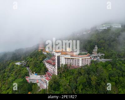 An aerial view of the Chin Swee Temple in the Genting Highlands area of ...