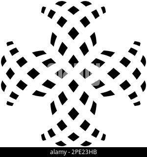 Decorative Order of Christ Cross symbol icon. Flat vector illustration ...