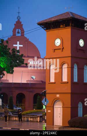 Malacca Malaysia tower Christ Church Stock Photo - Alamy