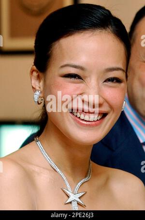 Taiwanese actress Shu Qi smiles during the Chanel Fine Jewelry ...