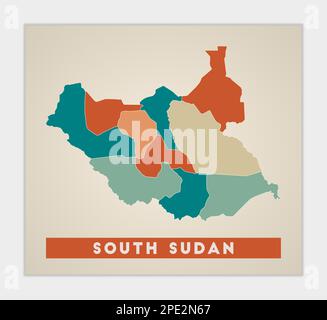 Detailed map poster of Juba, South Sudan city administrative area ...