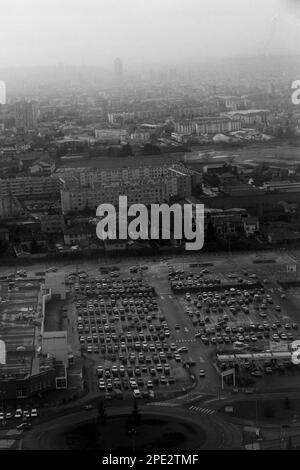 Archives 90ies: Aerial view of Feyzin petrochemical plant, Rhone, Rhone ...