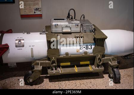 Giant rocket exhibit in museum interior view educational historic space ...