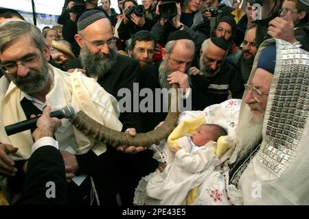 Jewish Circumcision ceremony. Jerusalem. Israel Stock Photo - Alamy