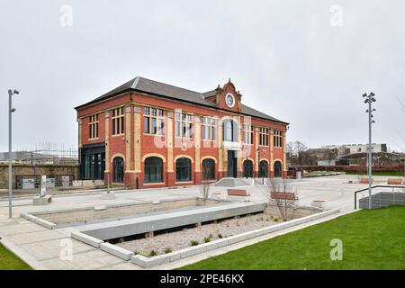 Edinburgh Scotland, UK 15 March 2023. Granton Station redevelopment ...