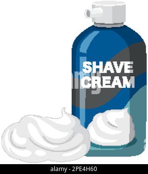 Shaving foam cartoon picture design showing OK finger pose Stock Vector ...