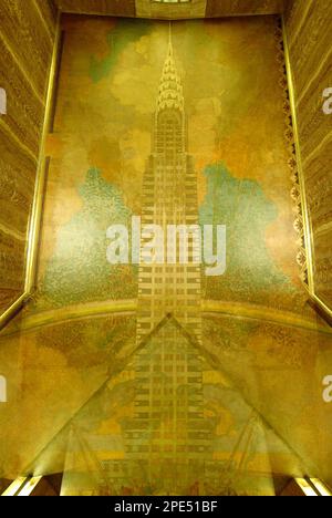 Chrysler Building lobby ceiling Stock Photo - Alamy